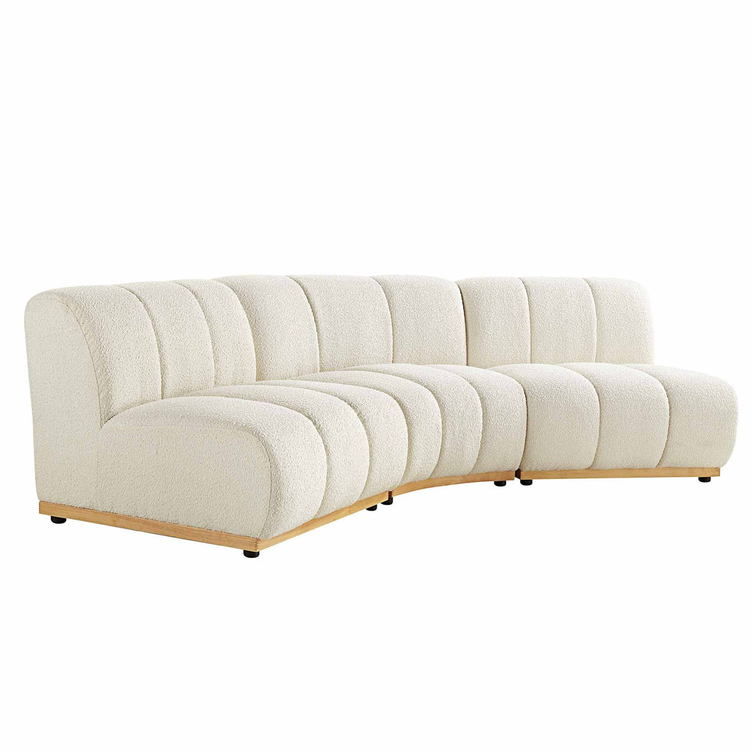 Granvia Ecru Boucle Modular Sofa, 3-Seater Corner Sofa | daals
