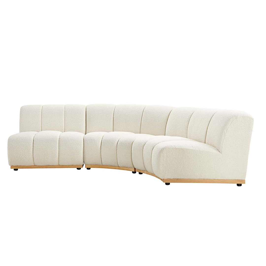 Granvia Ecru Boucle Modular Sofa, 3-Seater L-Shaped Sofa | daals