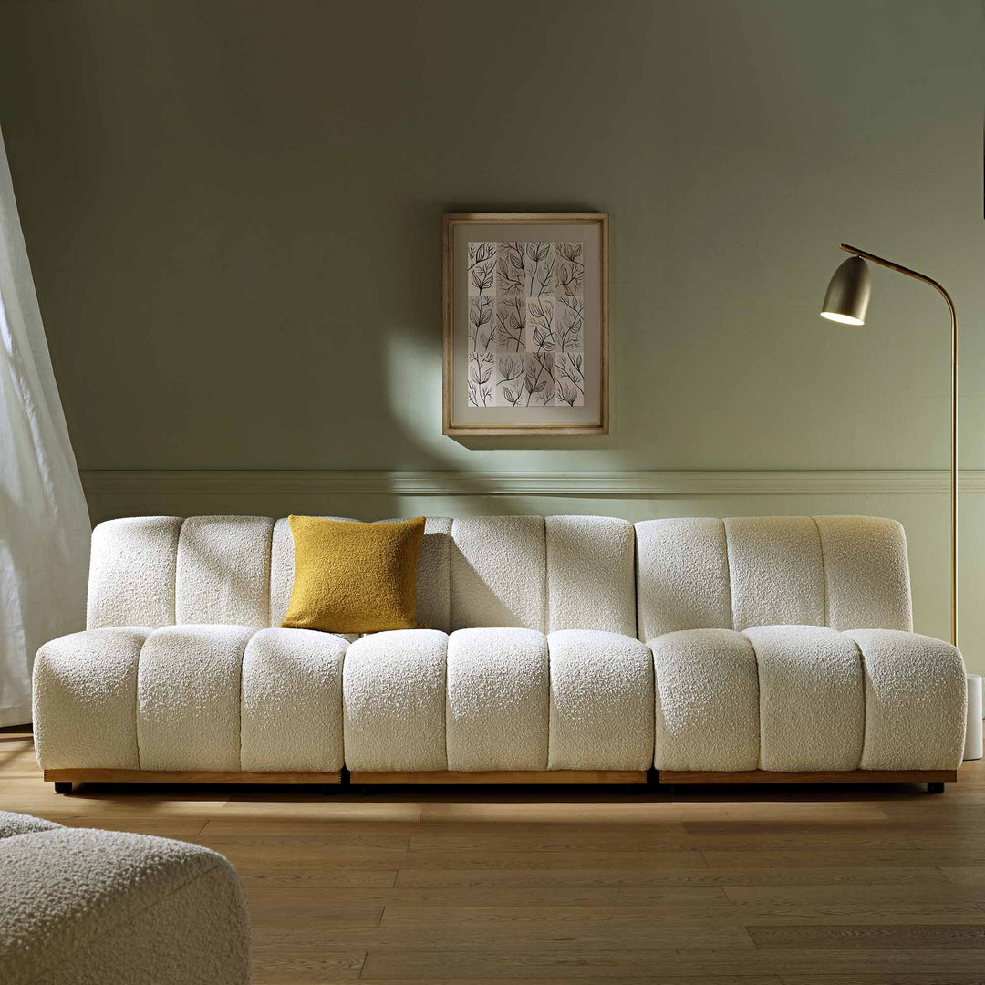 Granvia Ecru Boucle Modular Sofa, 3-Seater Sofa | daals