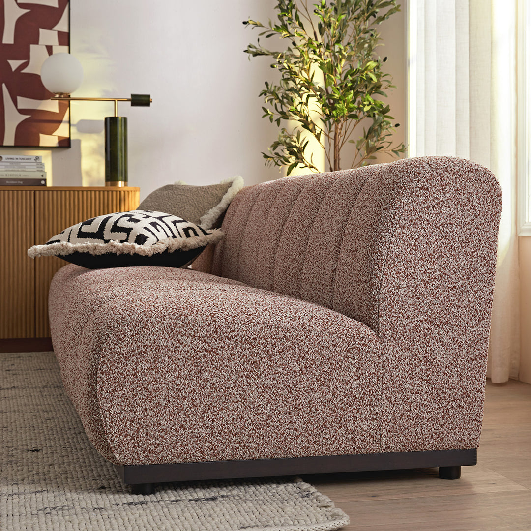 Granvia Musk Blush Boucle Modular Sofa, 3-Seater Sofa | daals