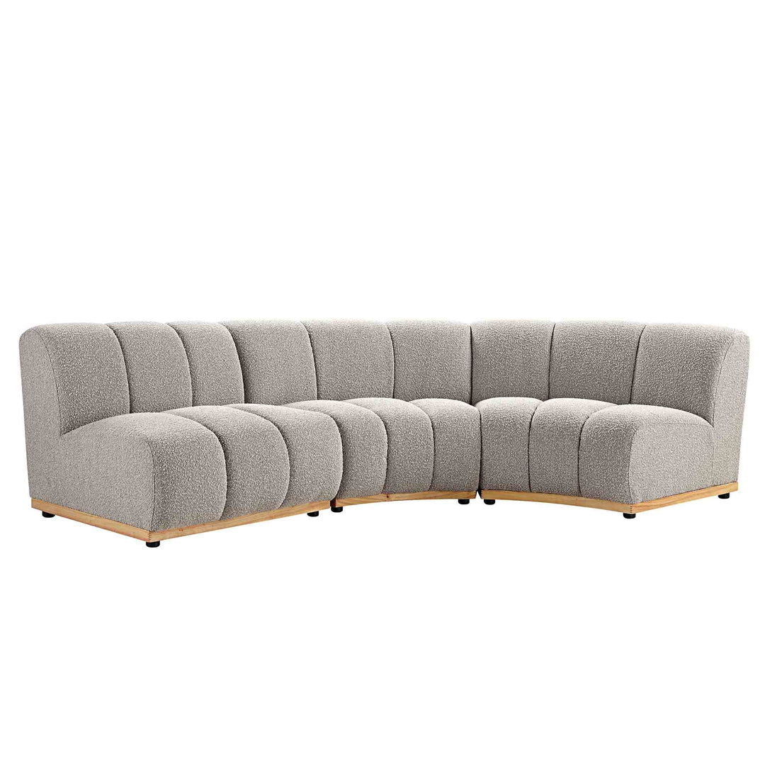 Granvia Taupe Boucle Modular Sofa, 3-Seater L-Shaped Sofa | daals