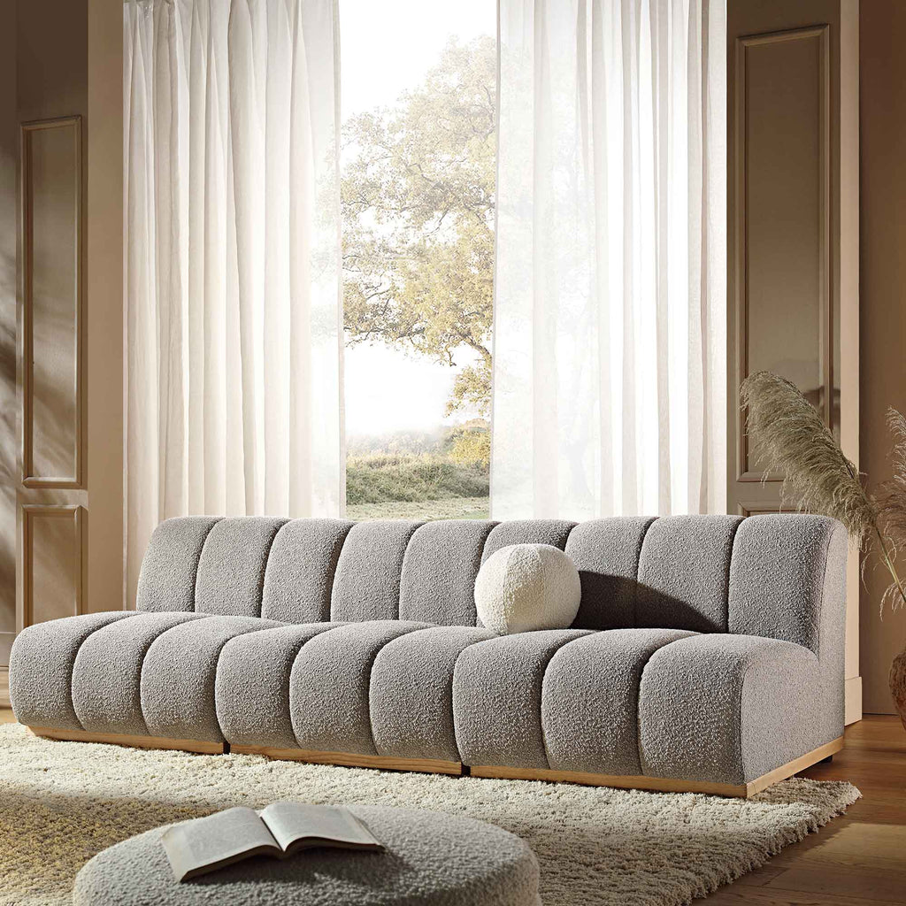 Granvia Taupe Boucle Modular Sofa, 3-Seater Sofa | daals