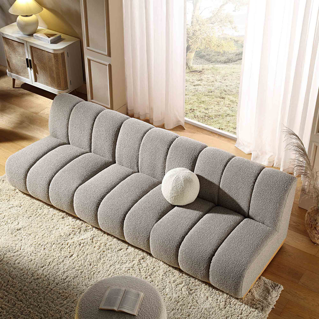 Granvia Taupe Boucle Modular Sofa, 3-Seater Sofa | daals
