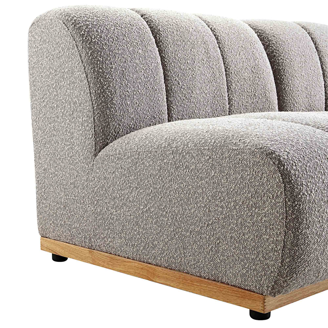 Granvia Taupe Boucle Modular Sofa, 5-Seater Grand L-Shaped Sofa | daals