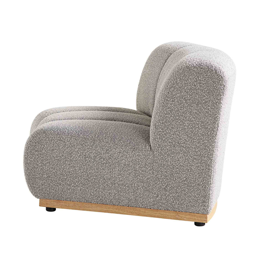 Granvia Taupe Boucle Modular Sofa, 1-Seater Curved Sofa | daals