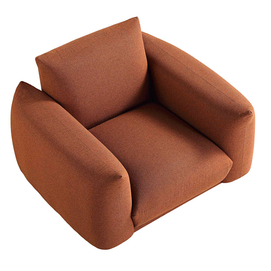 Gianni Armchair, Terracotta Fabric | daals