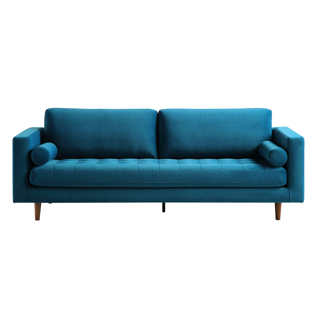 Henrietta Large 3-Seater Sofa, Teal Velvet | daals
