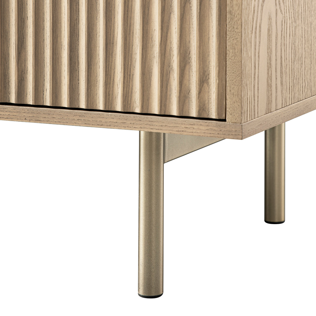 Richmond Ridged Large Sideboard, Light Ash | daals