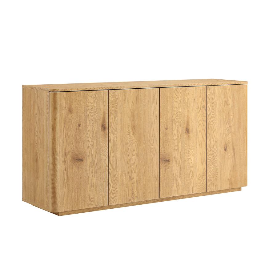 Agnes Curved Edge 150cm Wide Sideboard, Natural | daals