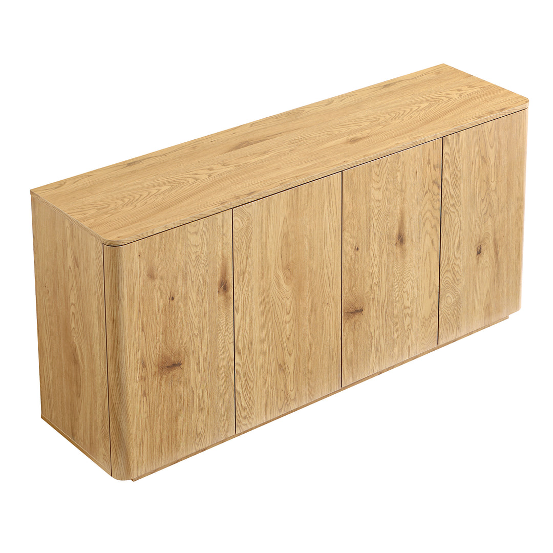 Agnes Curved Edge 150cm Wide Sideboard, Natural | daals