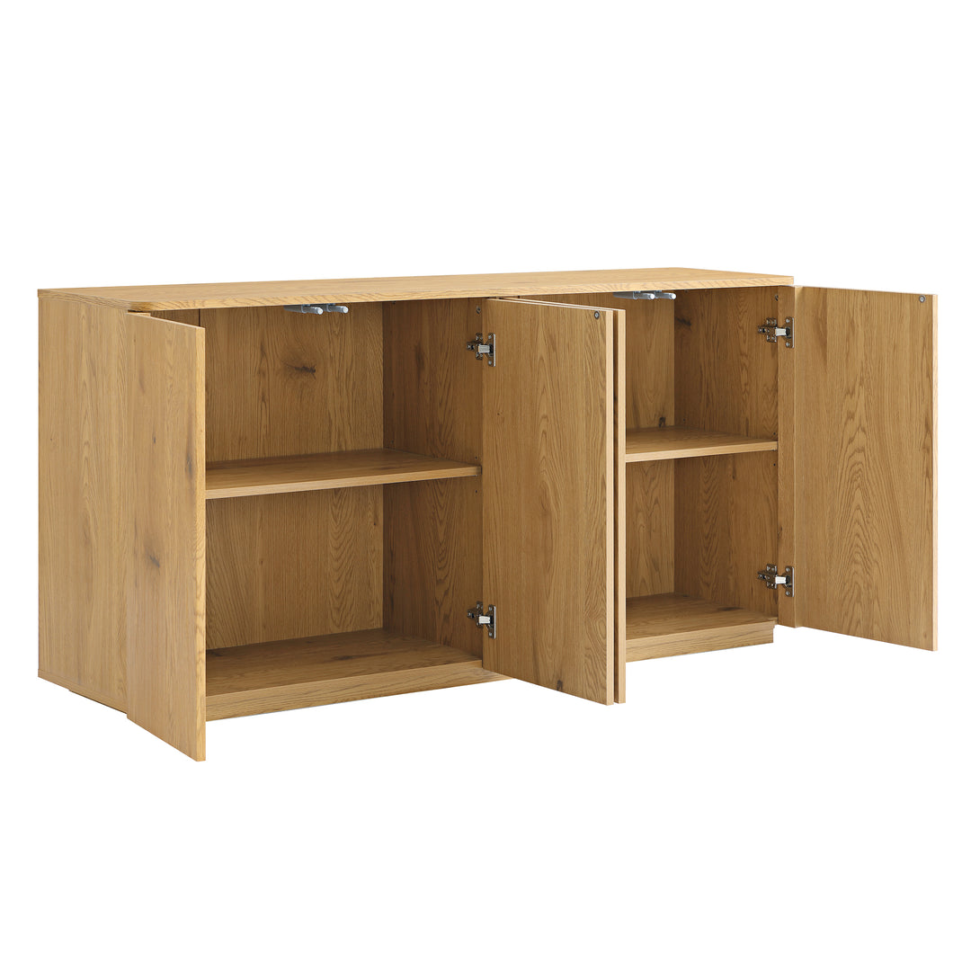 Agnes Curved Edge 150cm Wide Sideboard, Natural | daals