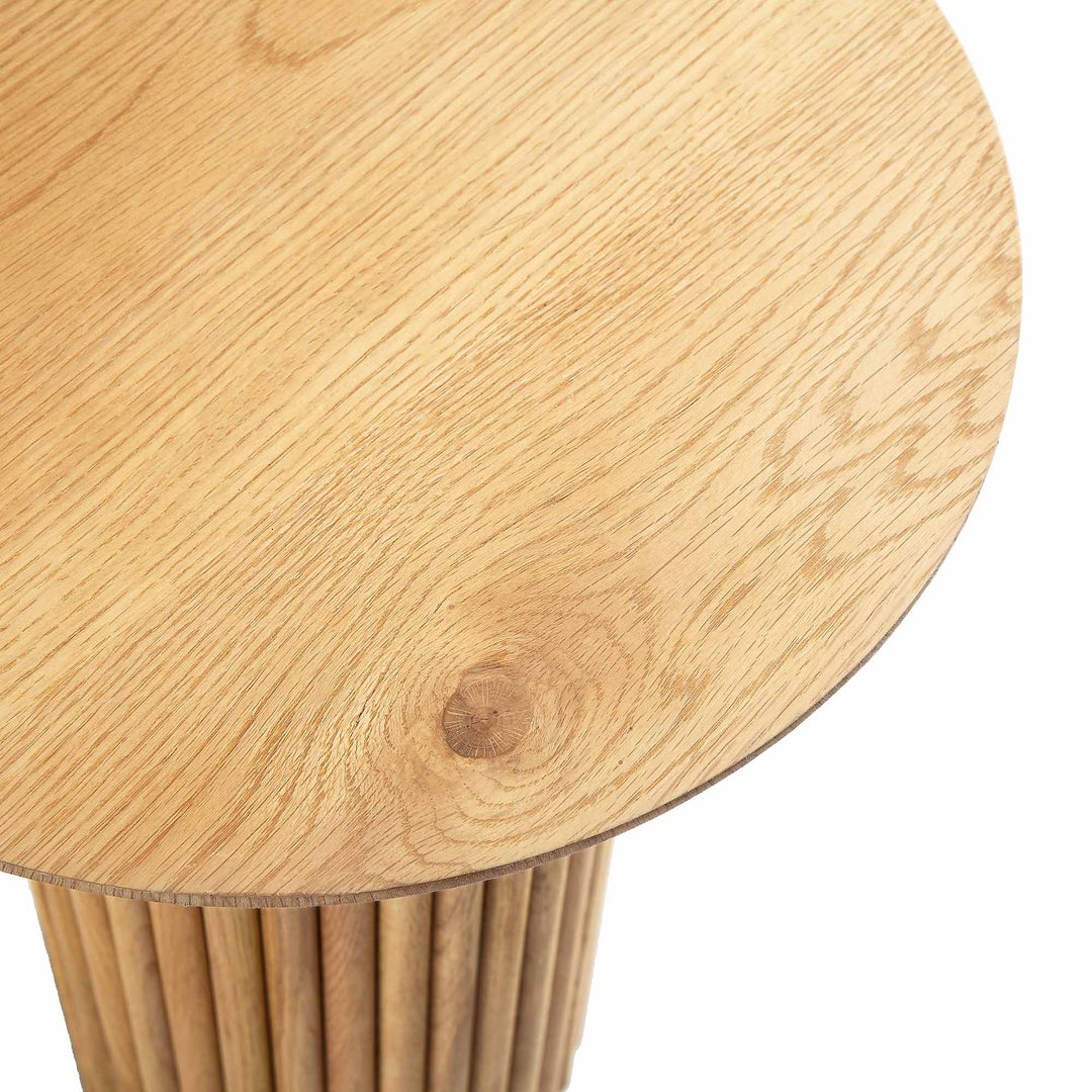 Maru Oak Round Side Table, Oak | daals