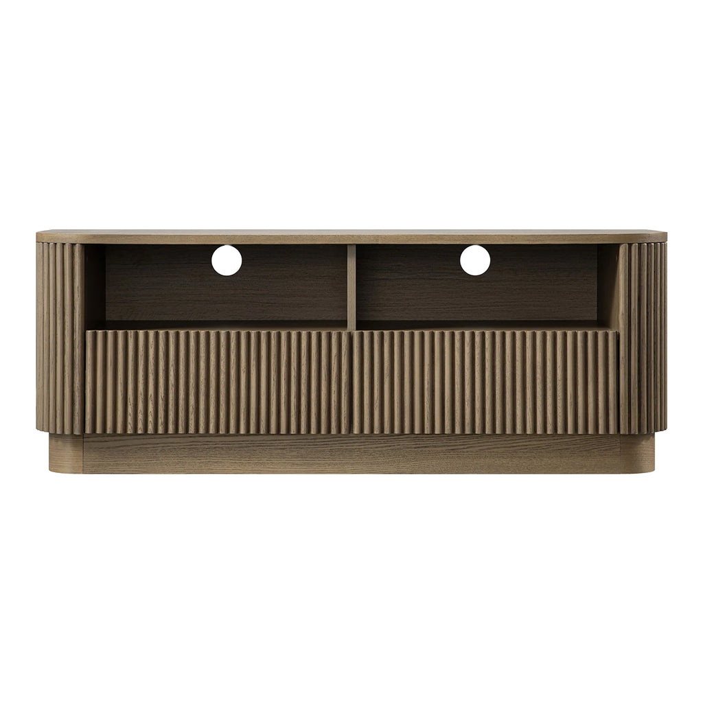 Maru 120cm TV Unit with Drawers, Silver Oak | daals