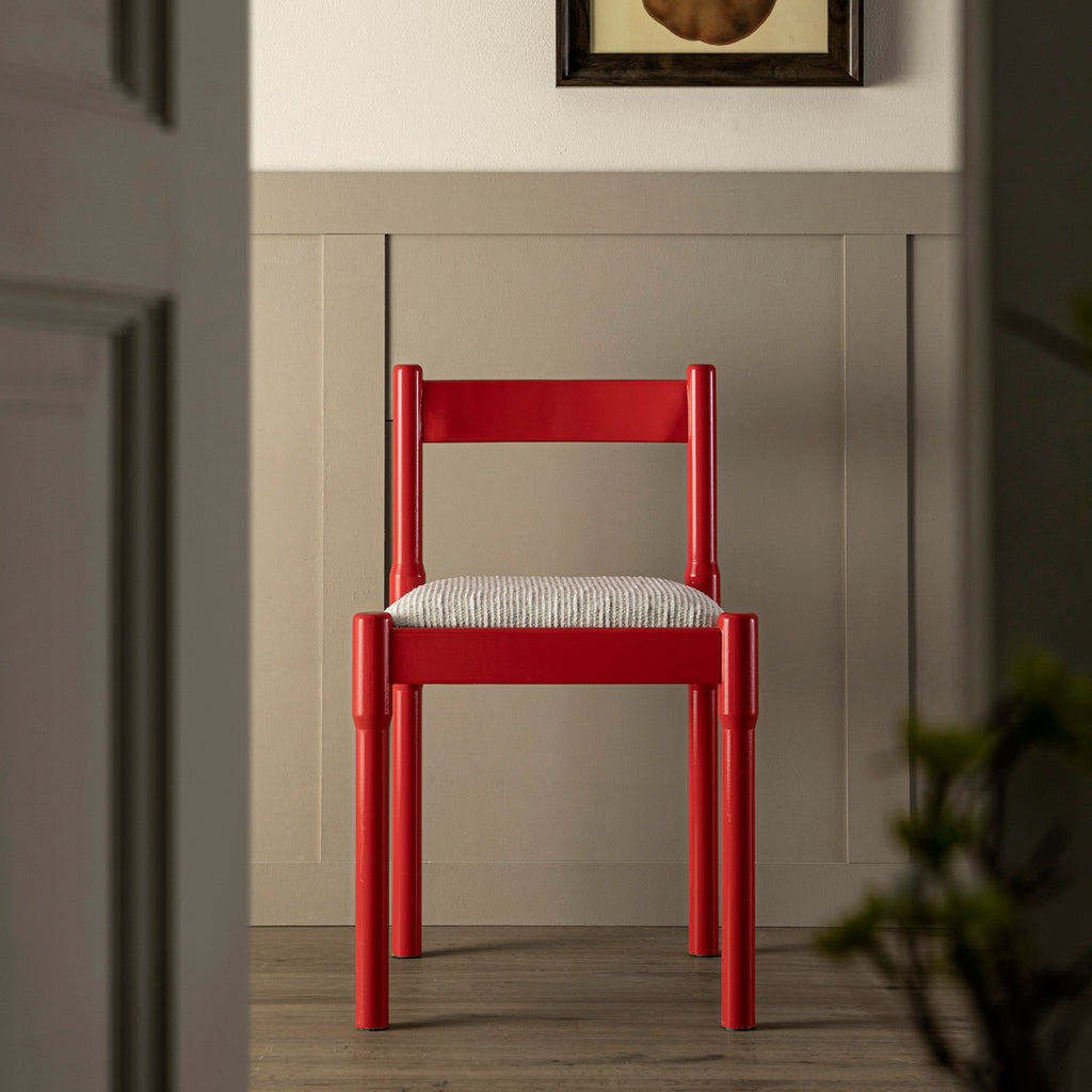 Minley 2-in-1 Dining Chair, Red High Gloss | daals