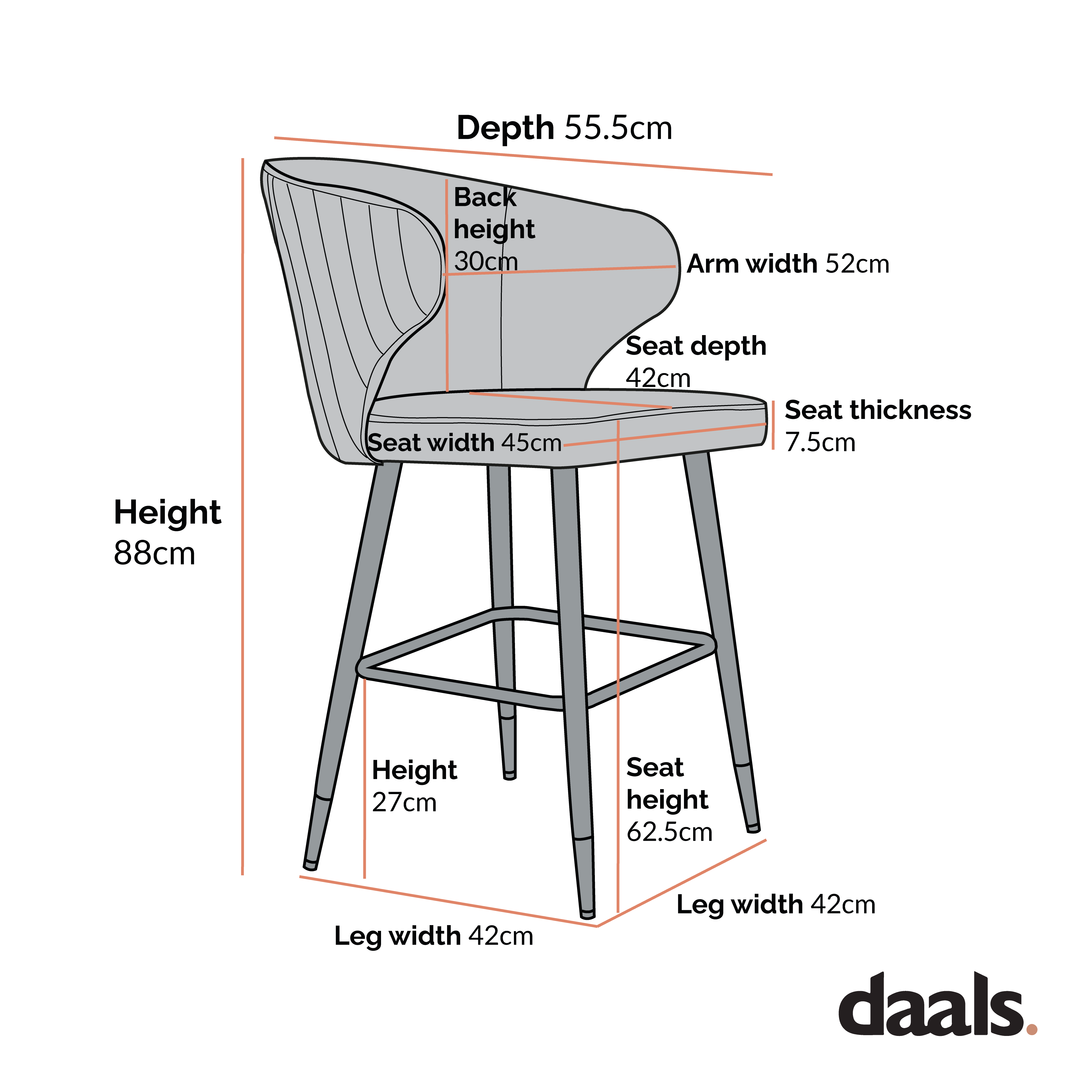 Langham Set of 2 Teal Velvet Upholstered Carver Counter Stools | daals