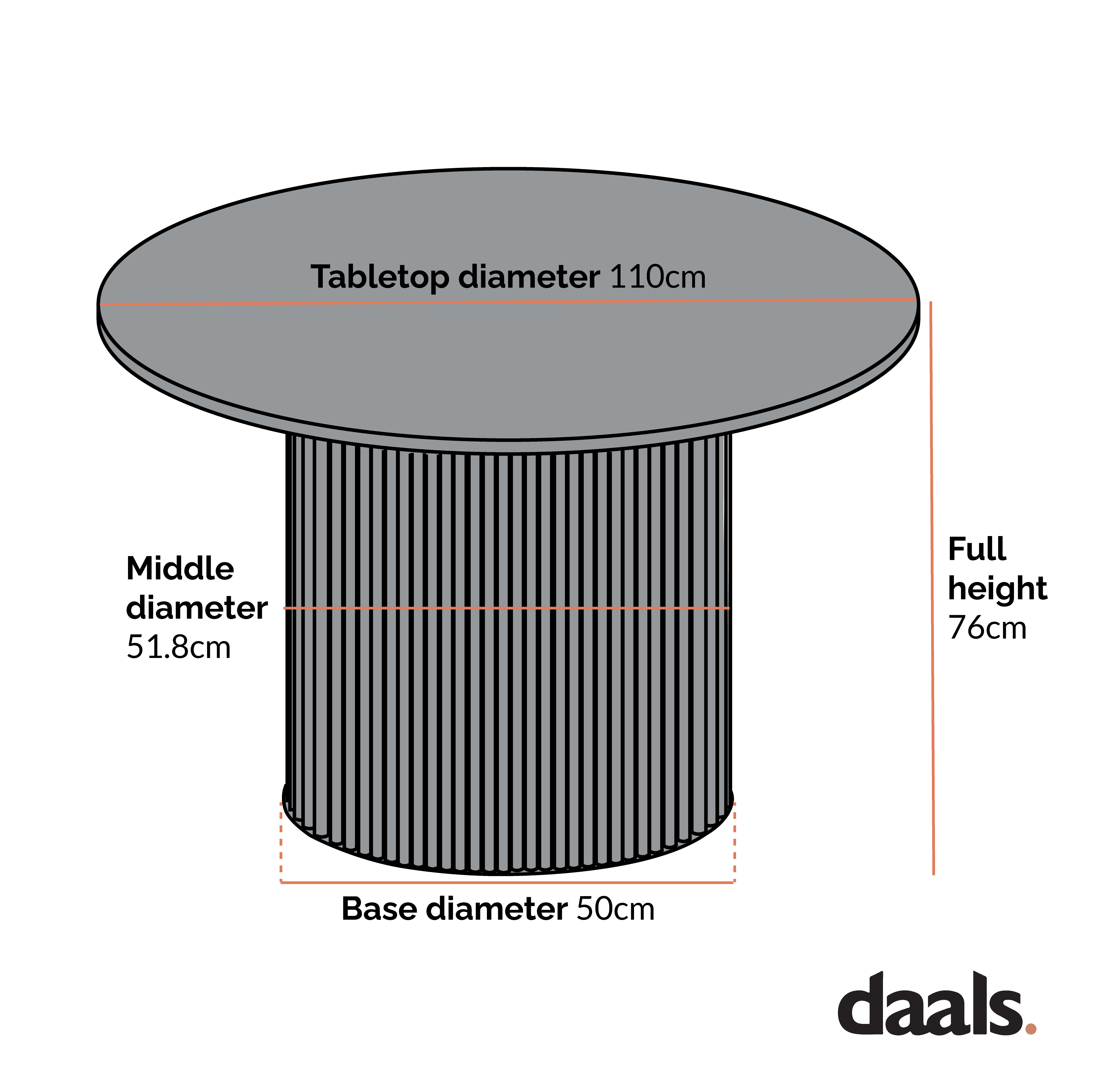 Maru Ceramic Top Oak Pedestal Round Dining Table | daals