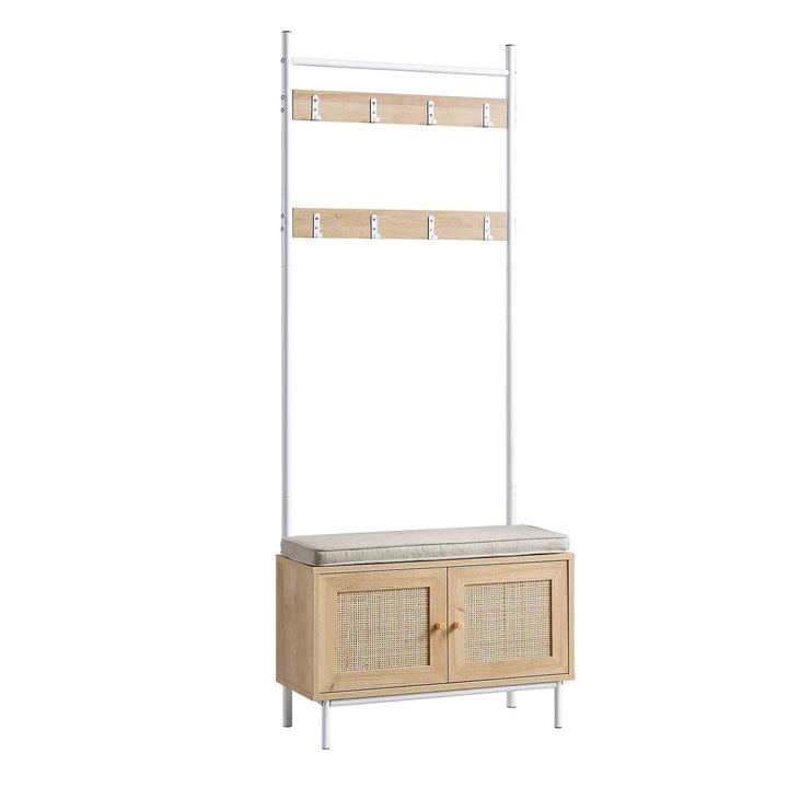 Frances Woven Hallway Unit with Cushion, Natural | daals