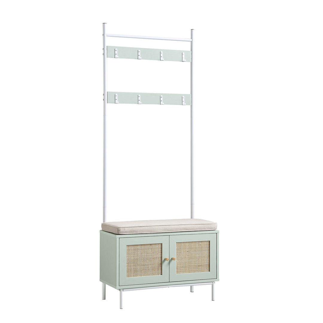Frances Woven Hallway Unit with Cushion, Mint | daals