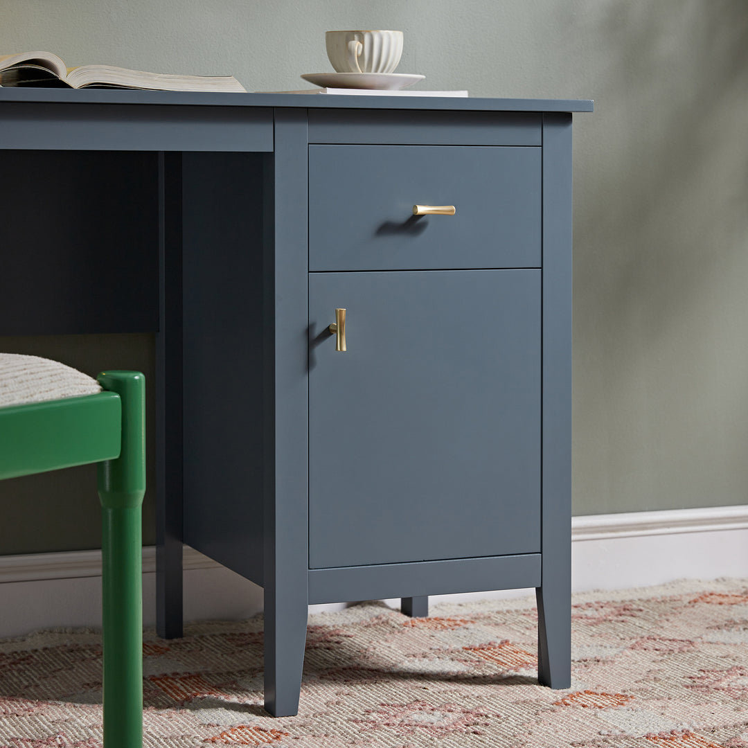 Oakham Writing Desk, Stormy Blue | daals