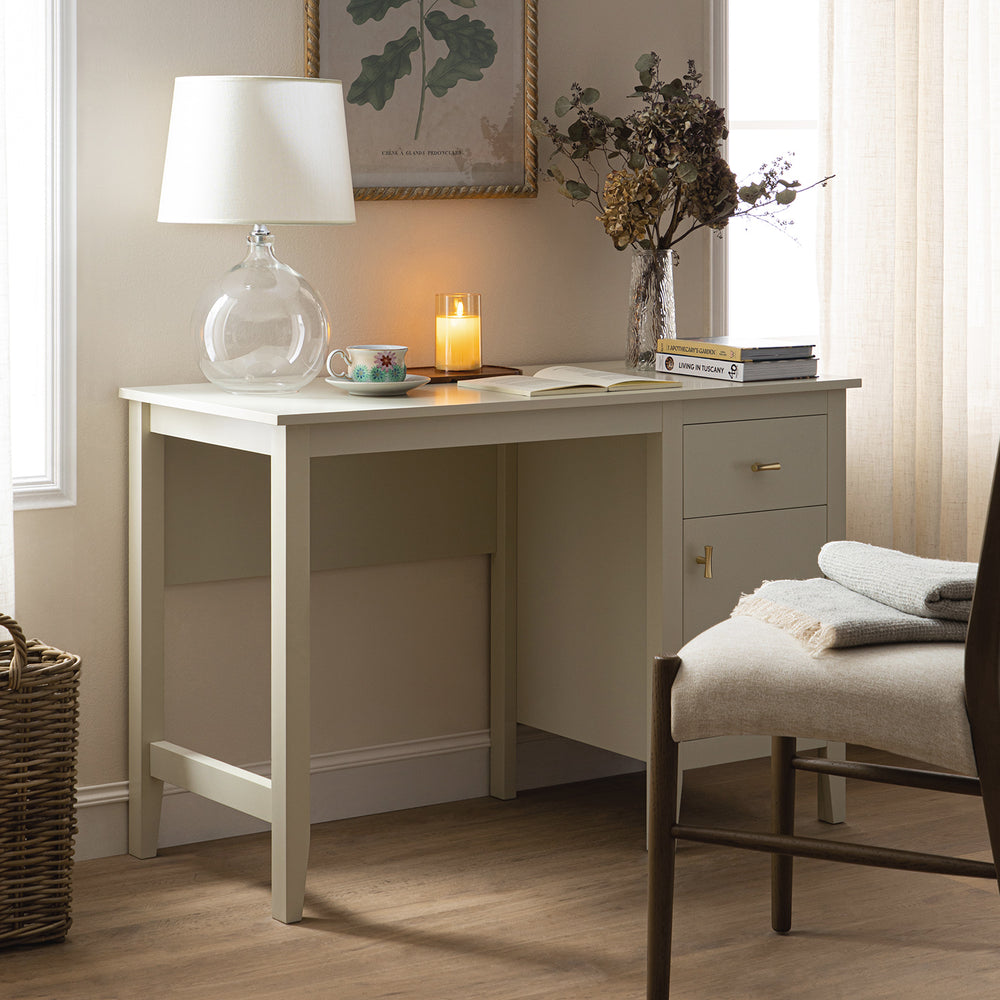 Oakham Writing Desk, Shaded White | daals