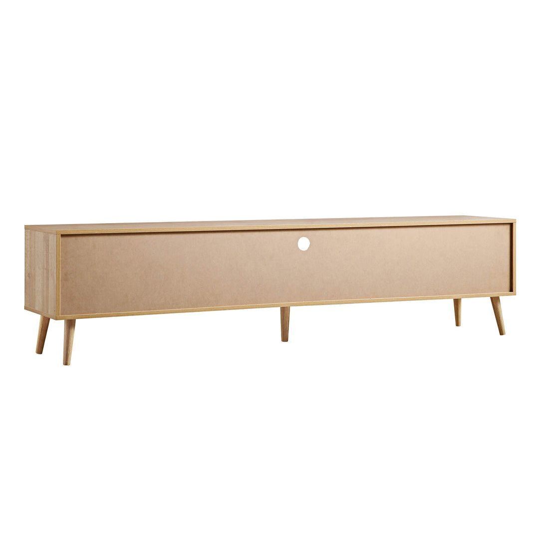 Frances Woven Rattan 200cm Wide TV Unit, Natural | daals
