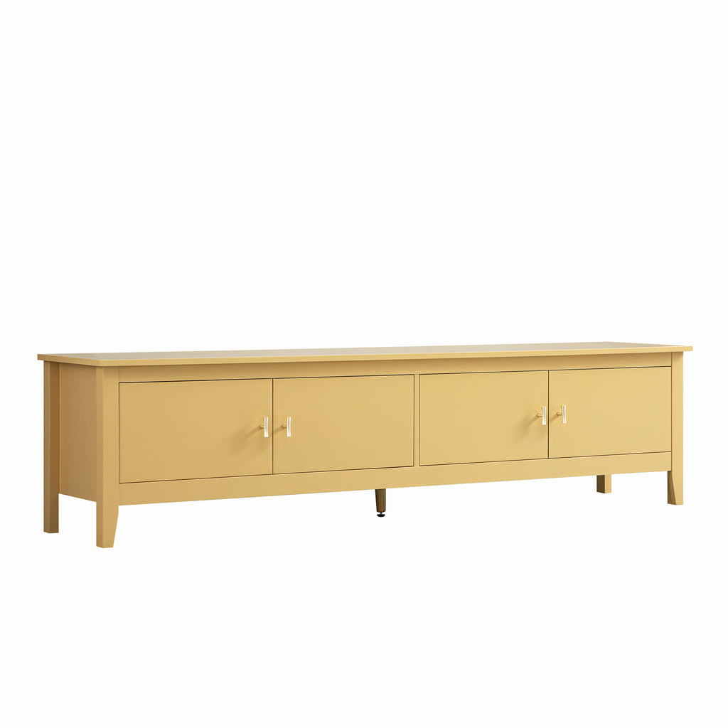 Oakham 180cm Wide TV Unit, Rattan Yellow | daals