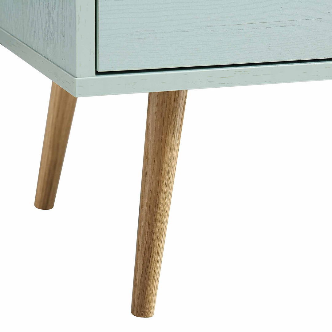 Anya Woven Rattan 3-Drawer TV Unit in Mint | daals