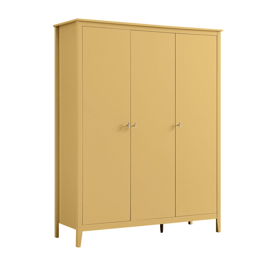 Oakham Triple Wardrobe, Rattan Yellow | daals