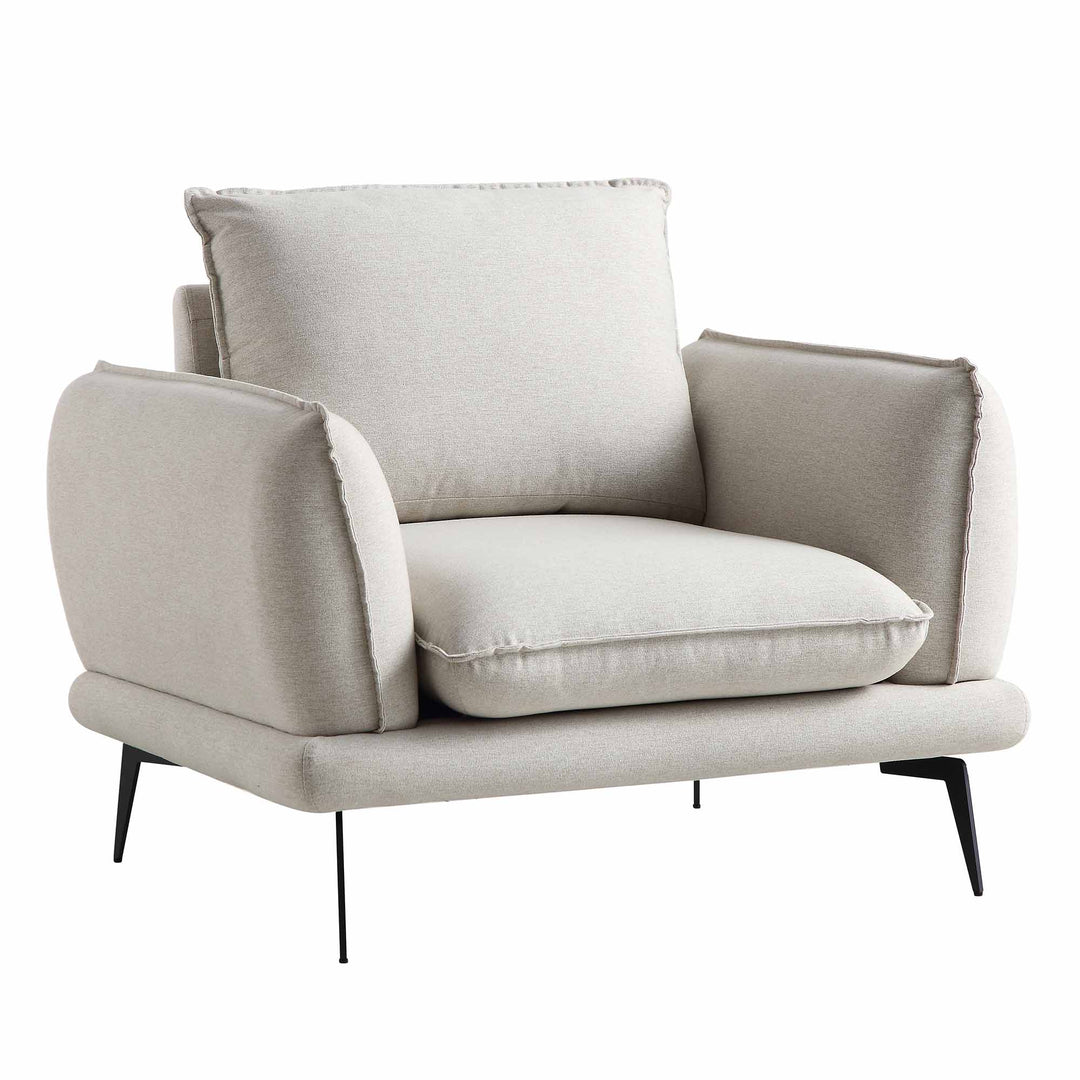 Obriel Oatmeal Fabric Armchair | daals