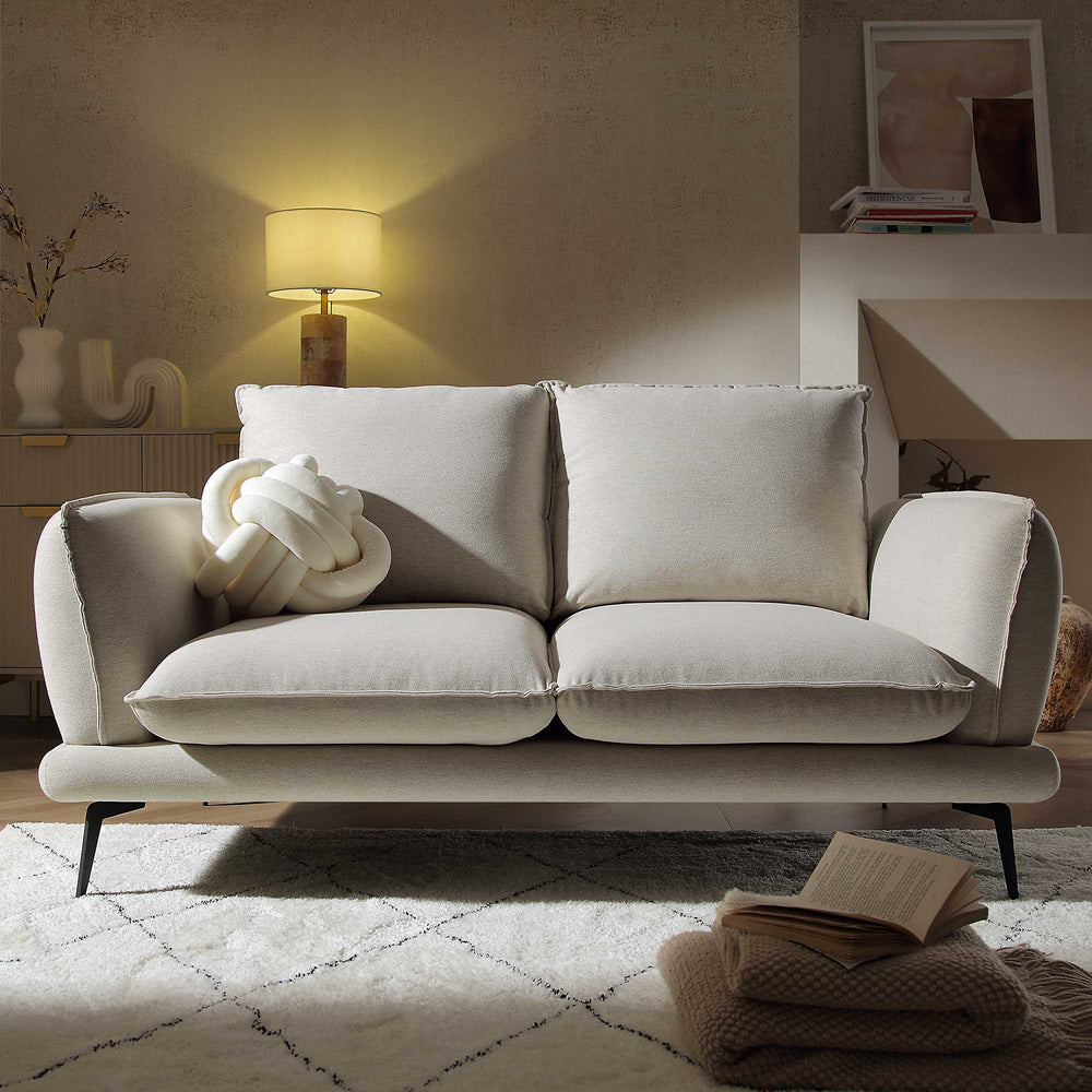 Obriel Oatmeal Fabric Sofa, 2-Seater | daals