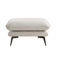 Obriel Oatmeal Fabric Footstool | daals