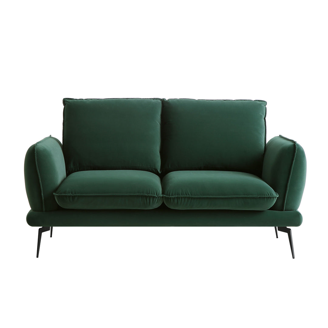 Obriel Forest Green Velvet Sofa, 2-Seater | daals