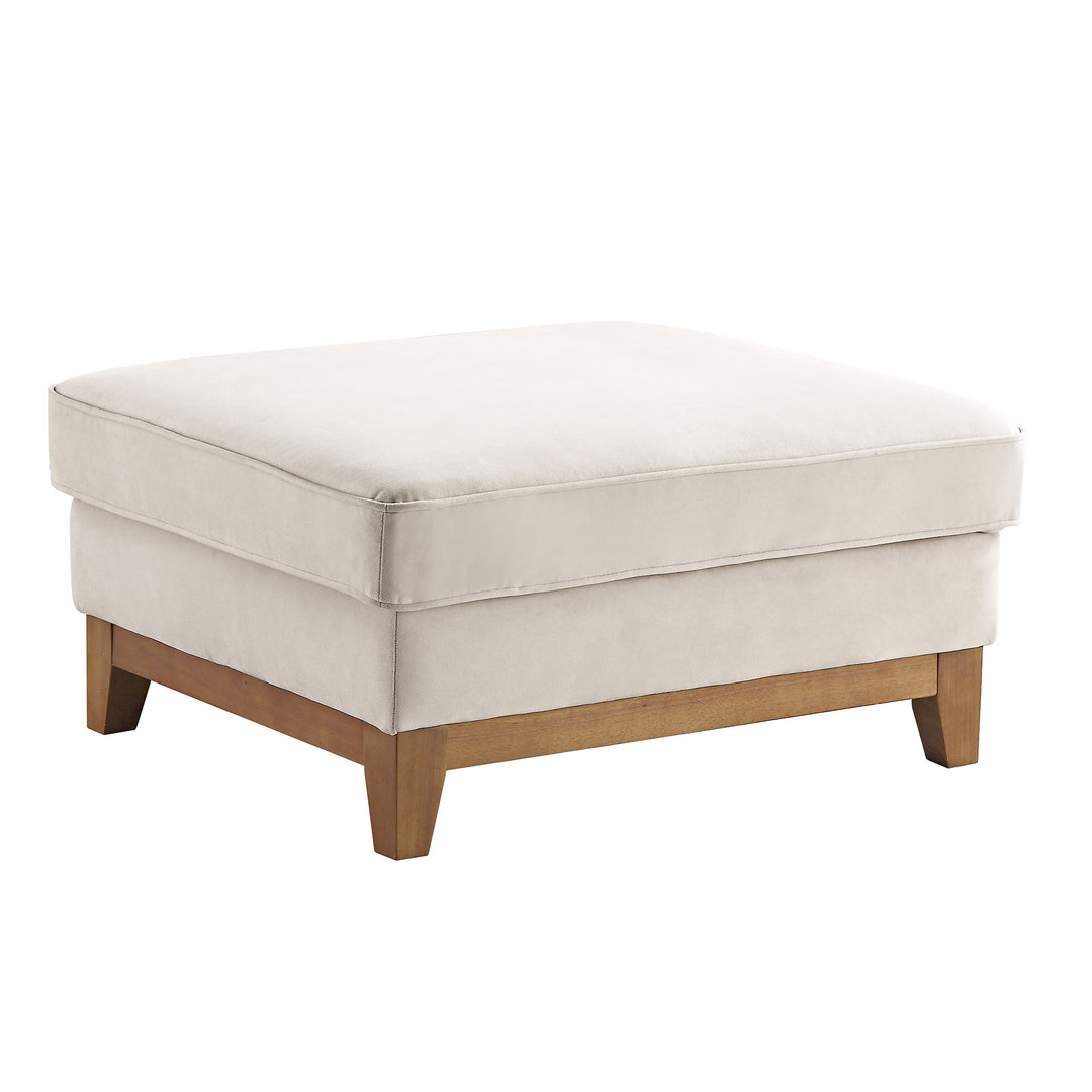Dipley Champagne Velvet Storage Footstool | daals