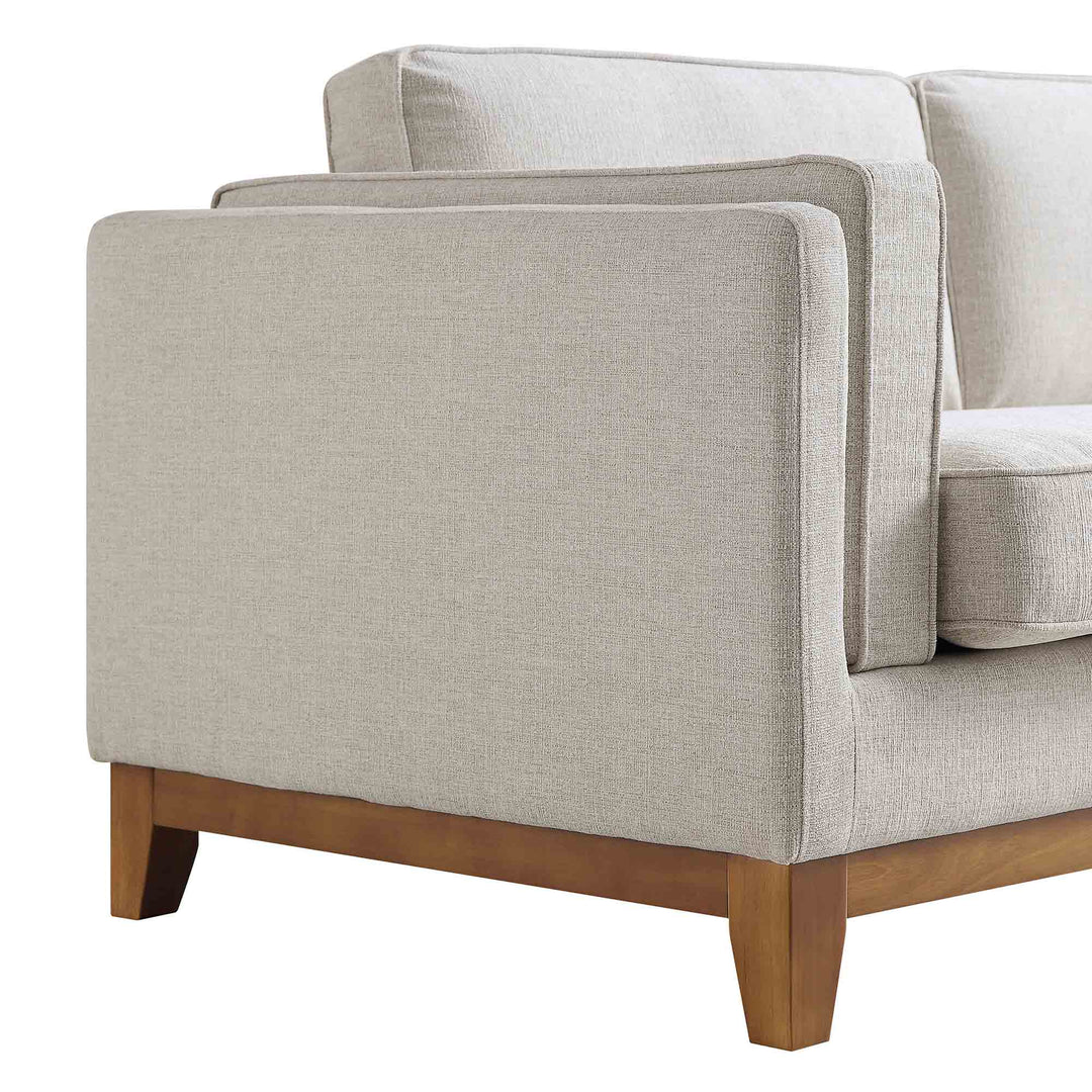 Dipley Oatmeal Fabric Sofa, 2-Seater | daals