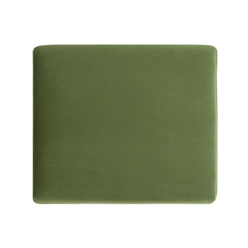 Timber Fern Green Velvet Storage Ottoman | daals