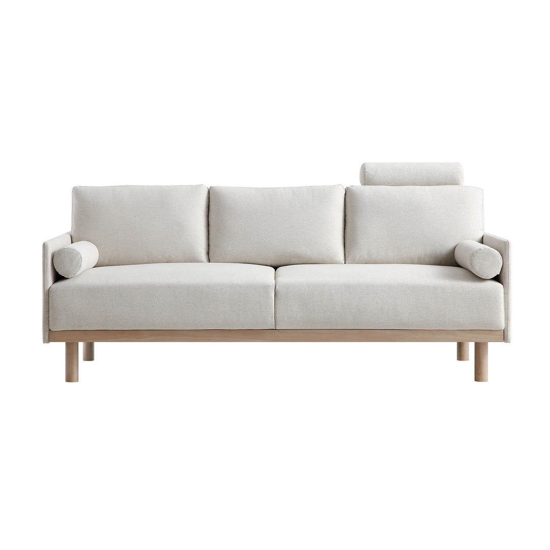 Timber Oatmeal Fabric Sofa, 3-Seater | daals