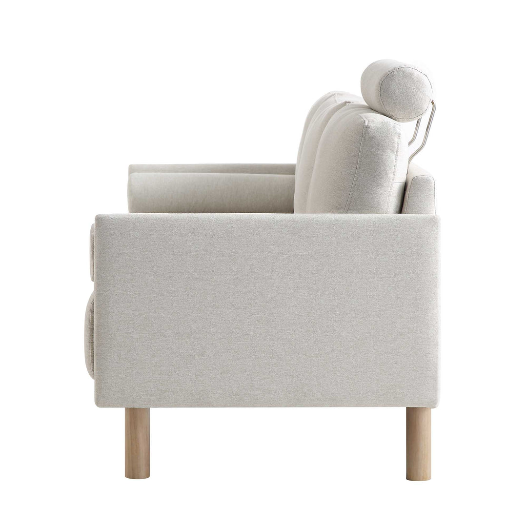 Timber Oatmeal Fabric Sofa, 3-Seater | daals
