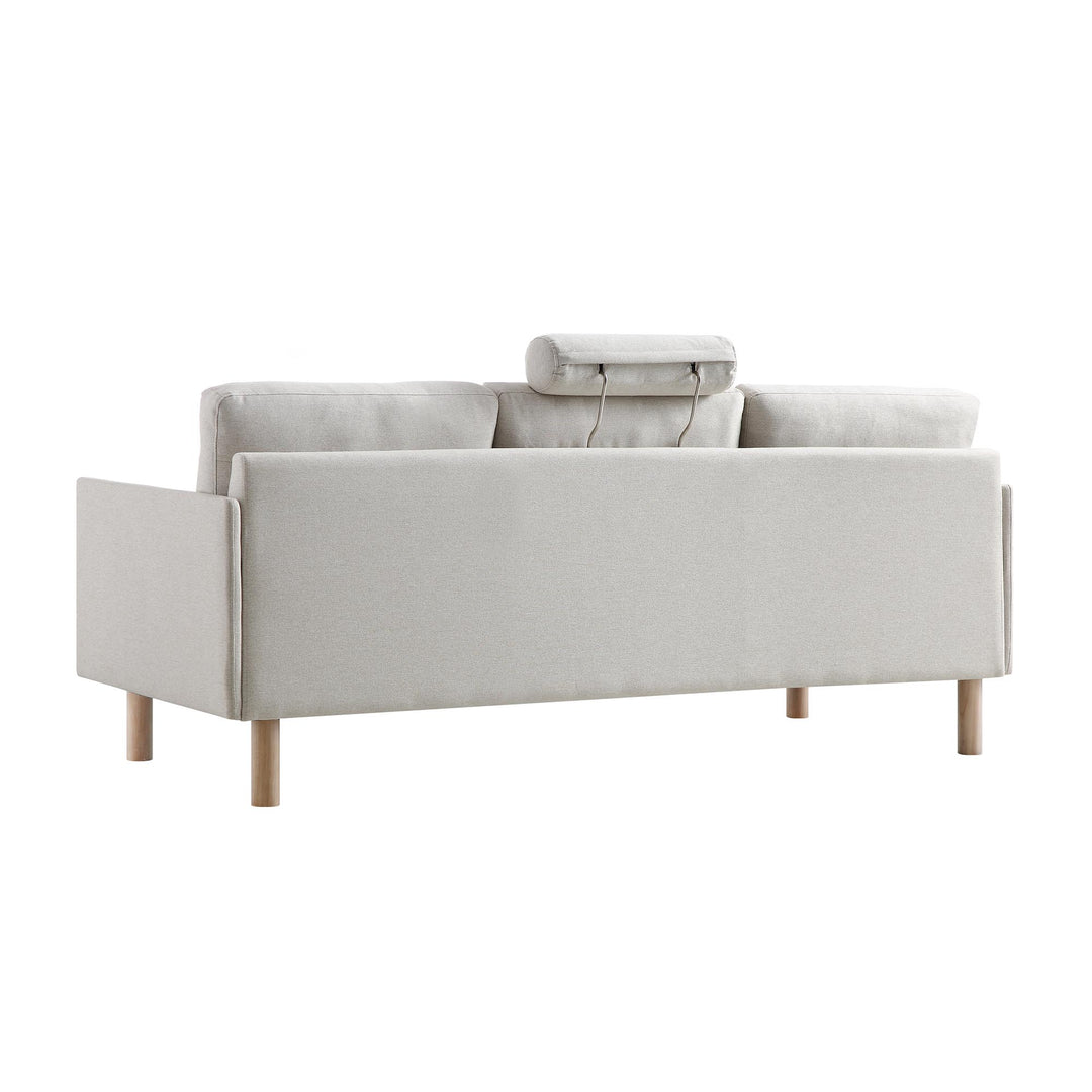 Timber Oatmeal Fabric Sofa, 3-Seater | daals