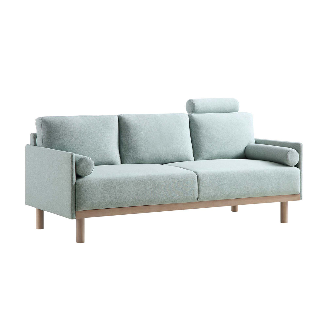 Timber Sage Green Fabric Sofa, 3-Seater | daals