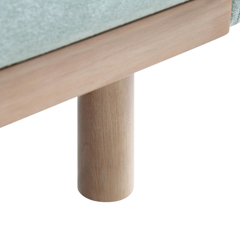 Timber Sage Green Fabric Sofa, 3-Seater | daals