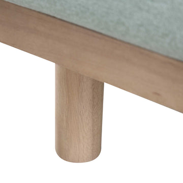 Timber Sage Green Fabric Sofa, Large 3-Seater Chaise Sofa Left Hand Fa ...