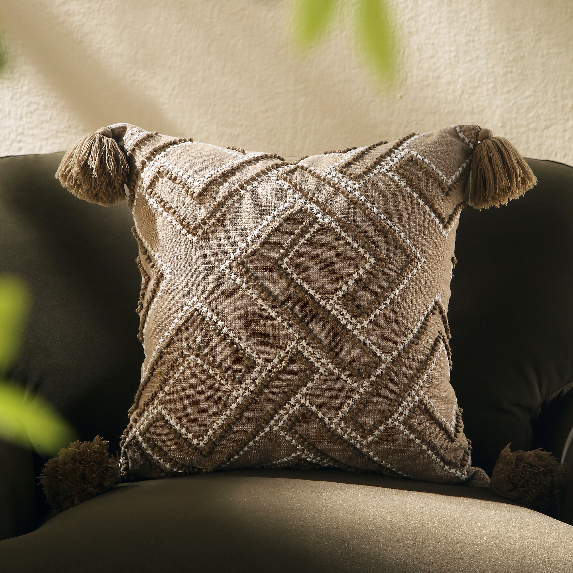 Boho Collection Andes Cross Stitch Cushion | daals