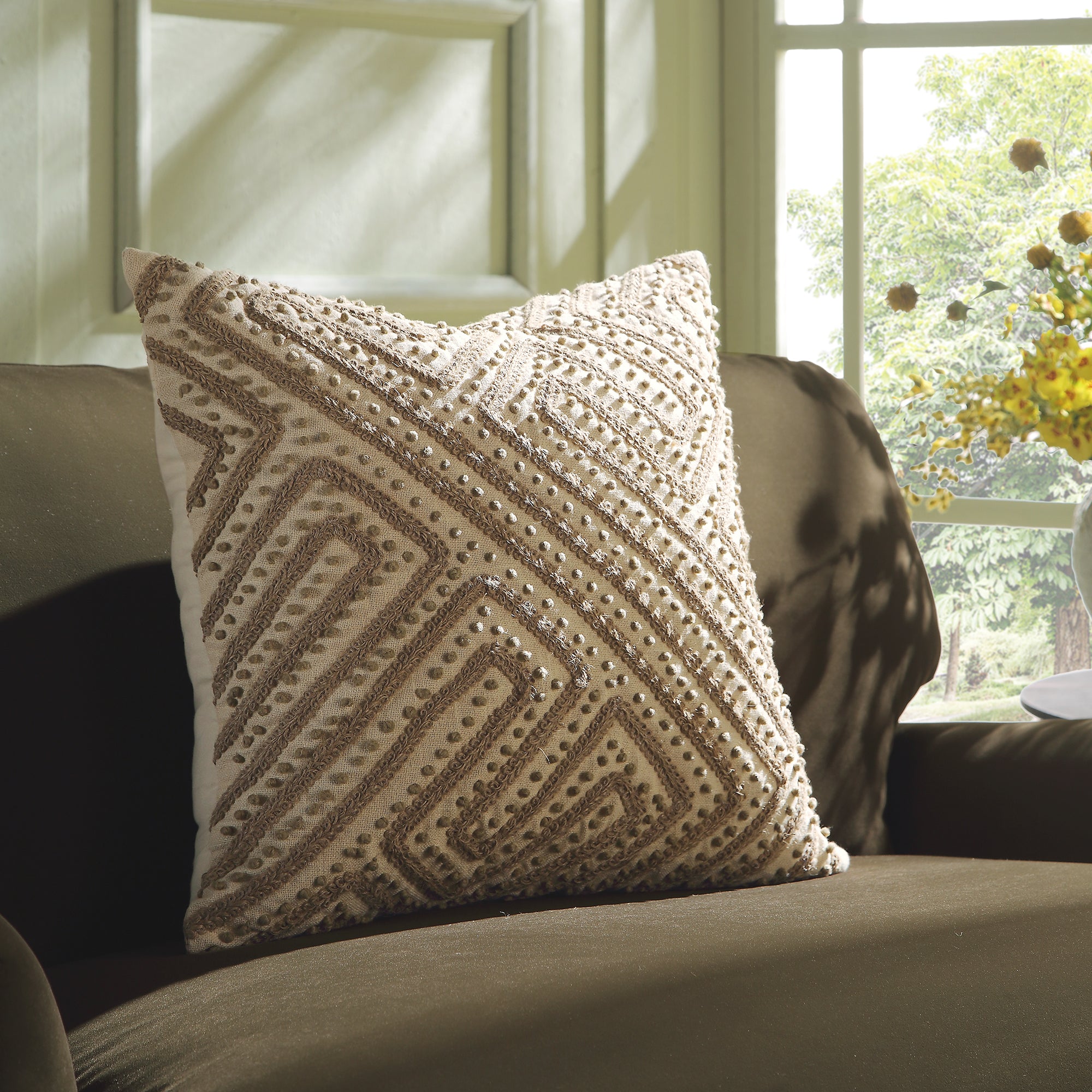Boho Collection Inca Jute Cord Cushion | daals