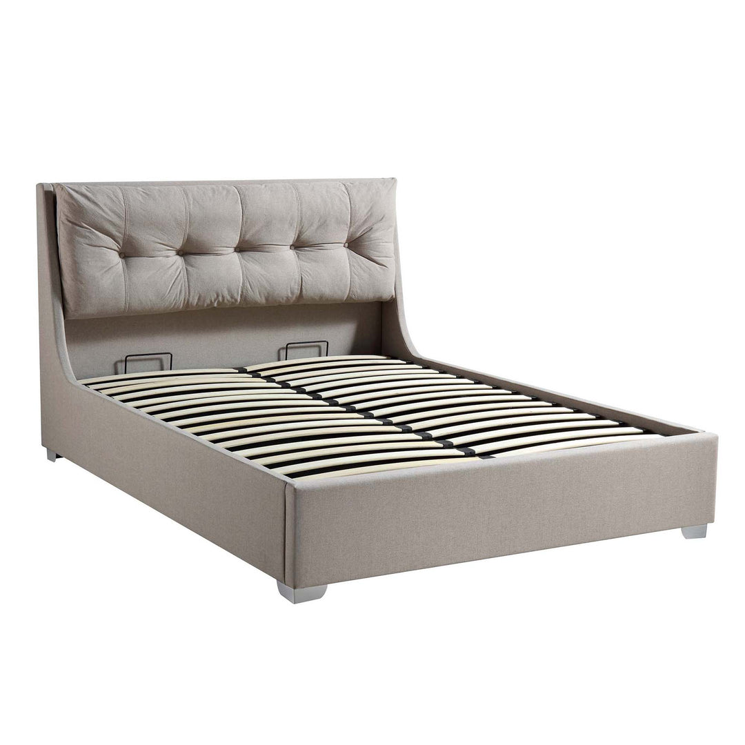 Hadley Stone Fabric Ottoman Storage Bed | daals