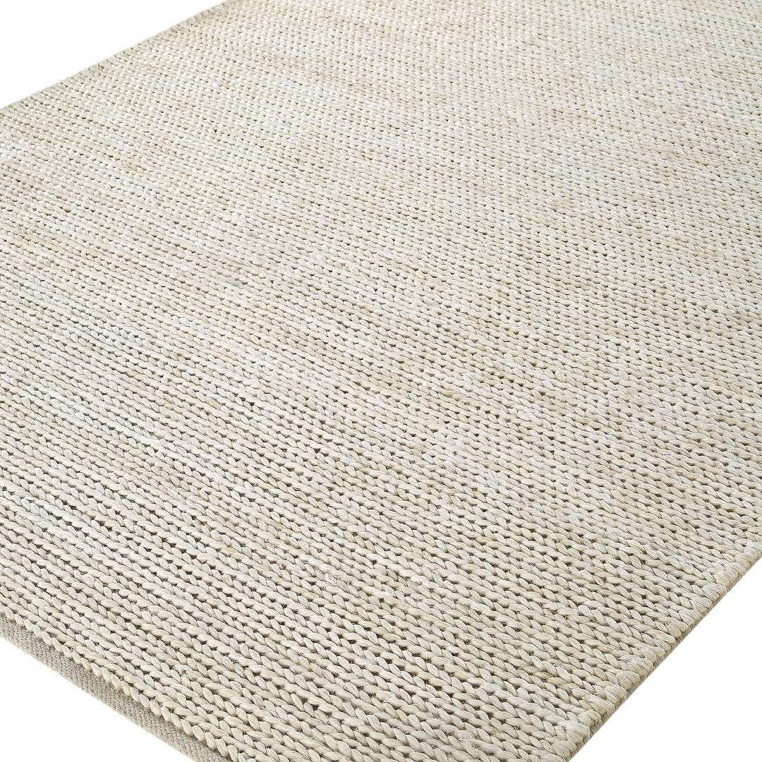 Aurora Hand Braided Cream Jute Rug | daals