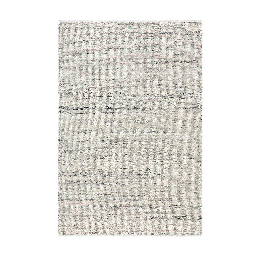 Indra Light Grey Handwoven Wool Rug | daals