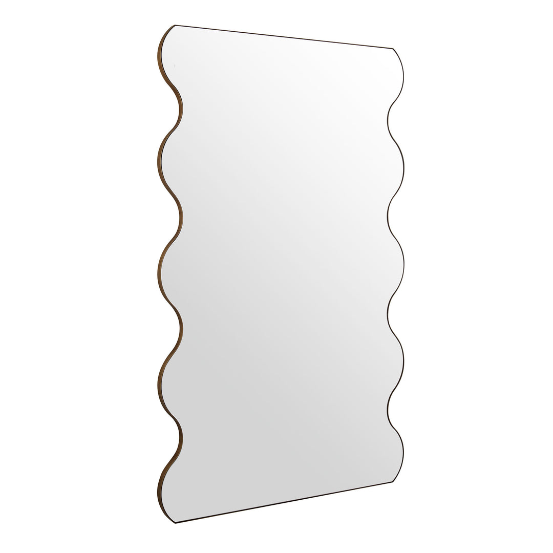 Luisa Wavy Curved Full length Mirror 180 x 110 cm, Gold | daals