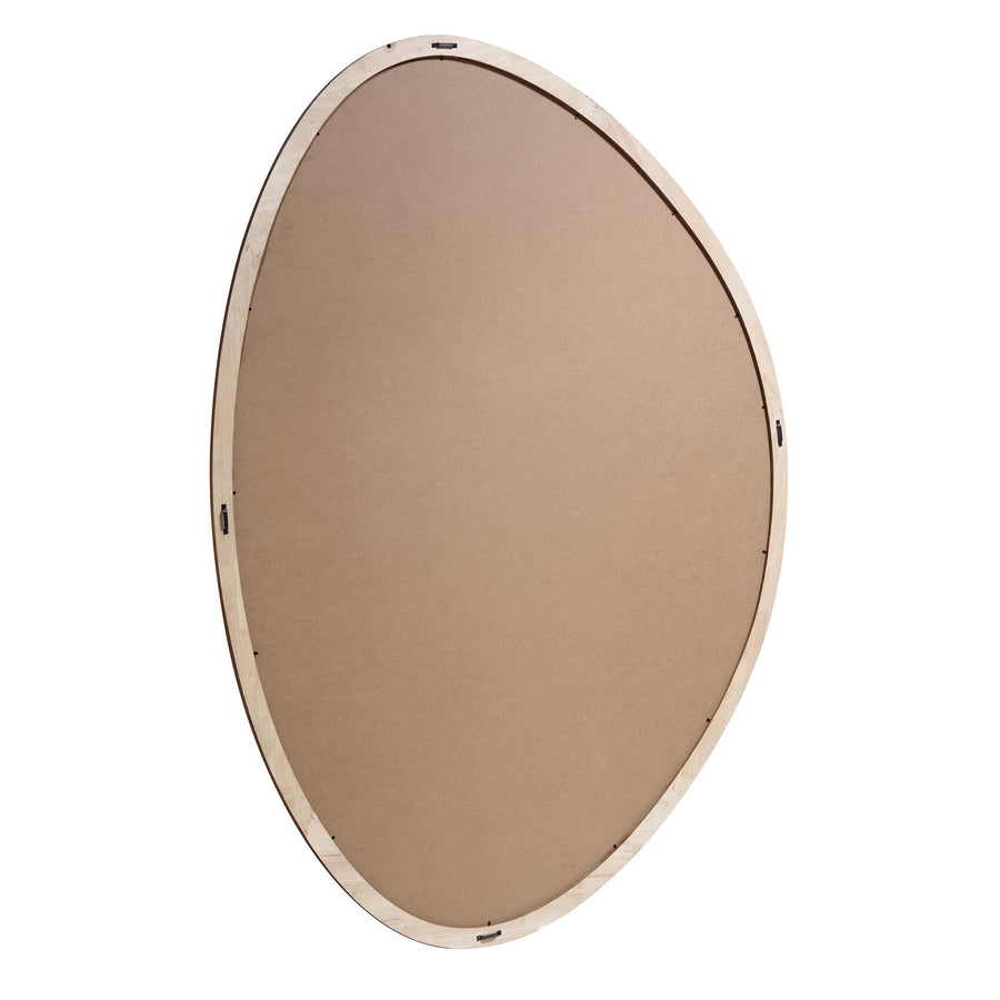 Edo Irregular Pebble Large Wooden Mirror 160 x 120 cm, Walnut | daals