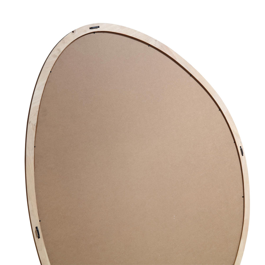 Edo Irregular Pebble Large Wooden Mirror 160 x 120 cm, Walnut | daals