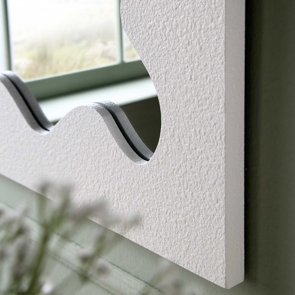 Destin Wave Mirror 100 x 60 cm, White Matte | daals